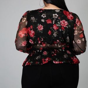 Tops | Roses Plus Size Top | Poshmark